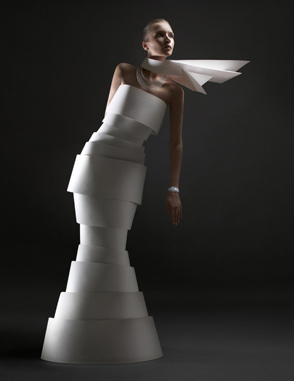 Paper Sculpture Fashion by Zaharova and Plotnikov • TheCoolist - The ...